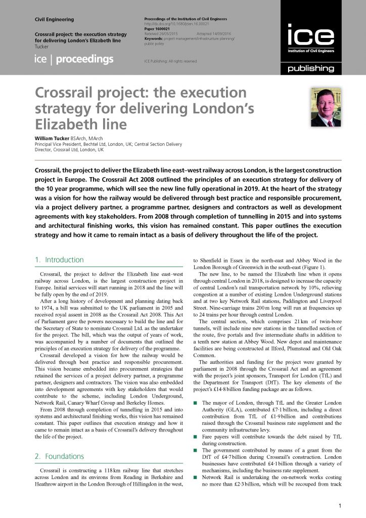 Delivery/Execution Strategy - Crossrail Learning Legacy