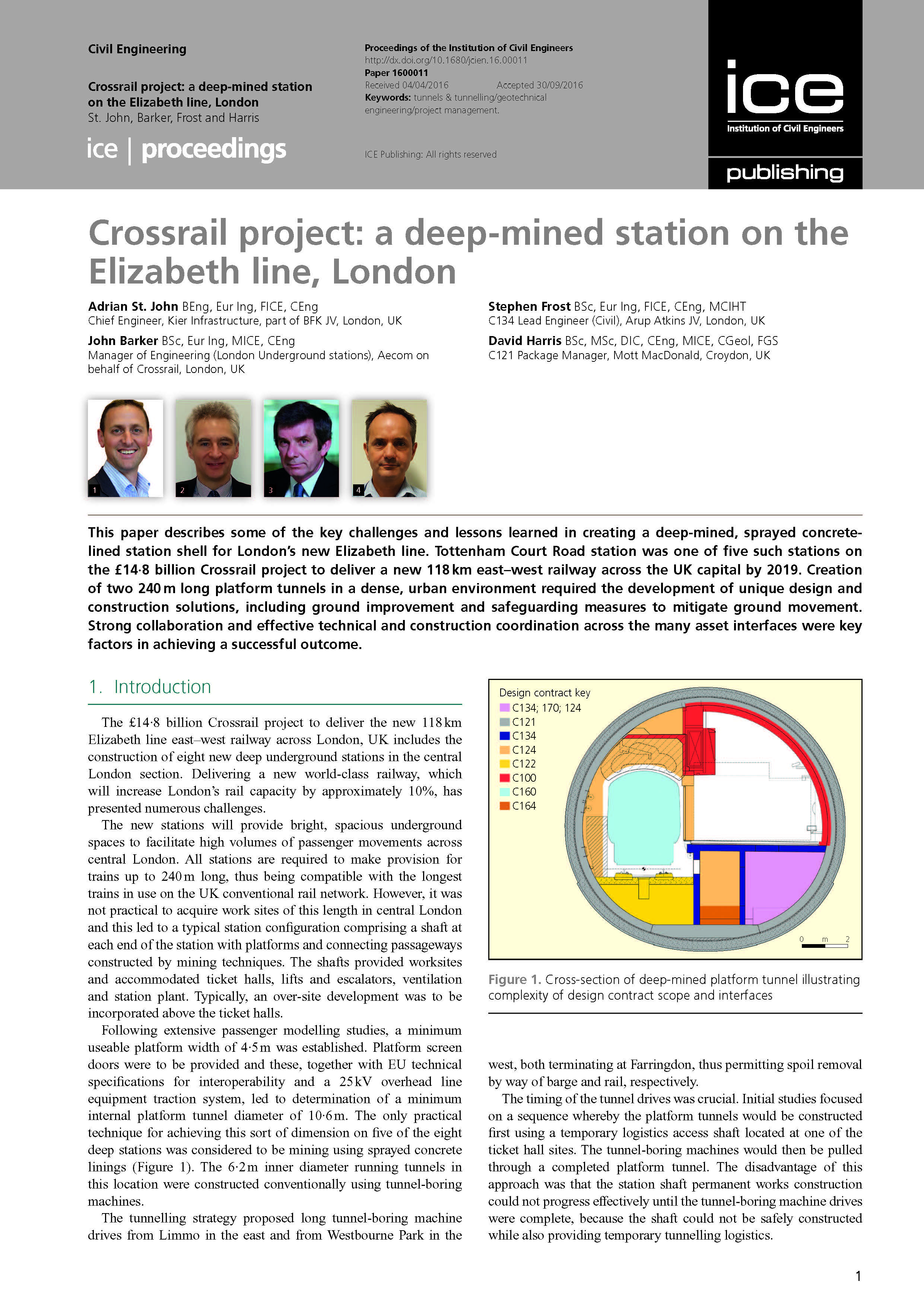 A Deep-mined Station on the Elizabeth line, London - Crossrail Learning ...