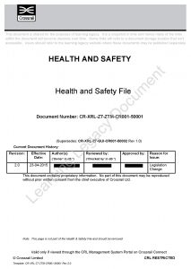Health and Safety File Guide - Crossrail Learning Legacy