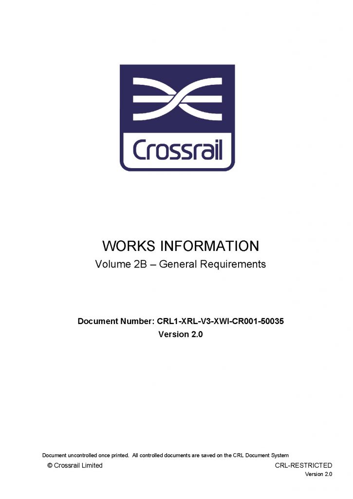 Crossrail Main Civils Contract Works Information Part 2B - Crossrail ...